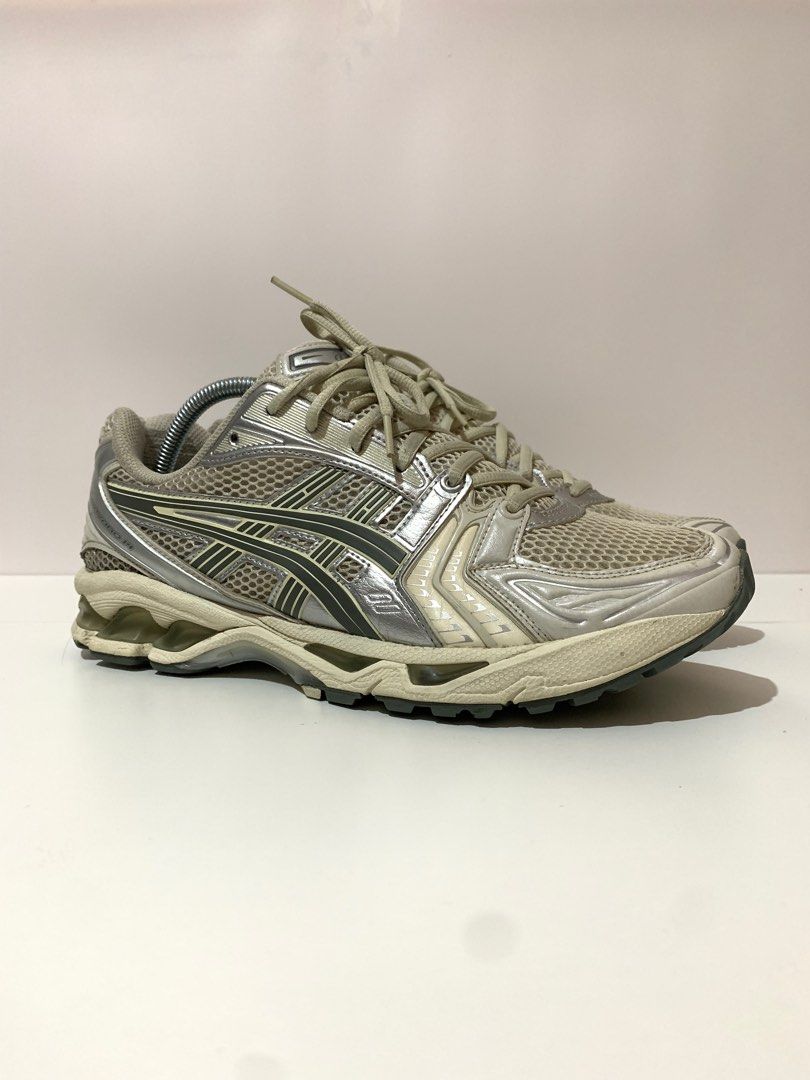 Asics GEL Kayano 14 Birch Dark Pewter, Men's Fashion, Footwear, Sneakers on Carousell
