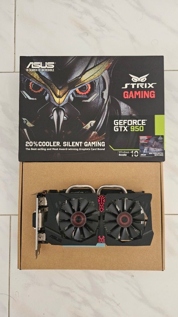 ASUS STRIX GeForce GTX 950 Graphics Card, Computers & Tech, Parts ...
