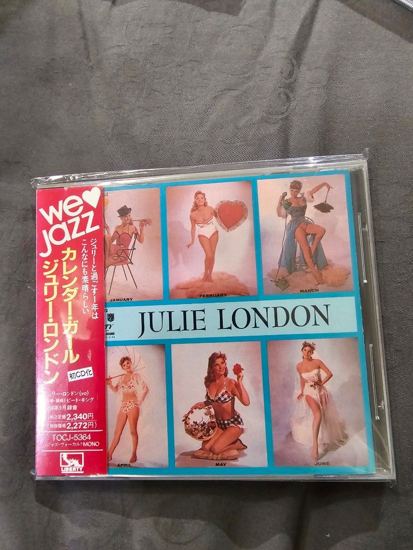 Calendar Girl - Julie London (Japanese press), Hobbies & Toys, Music ...