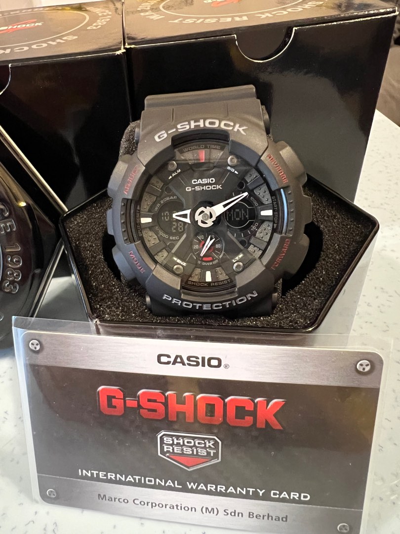 Casio G-Shock GA-120 -1ADR G SHOCK Watch, Men's Fashion, Watches ...