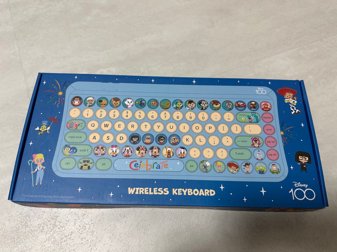 Disney 100th Anniversary Wireless Keyboard, Computers & Tech, Parts ...