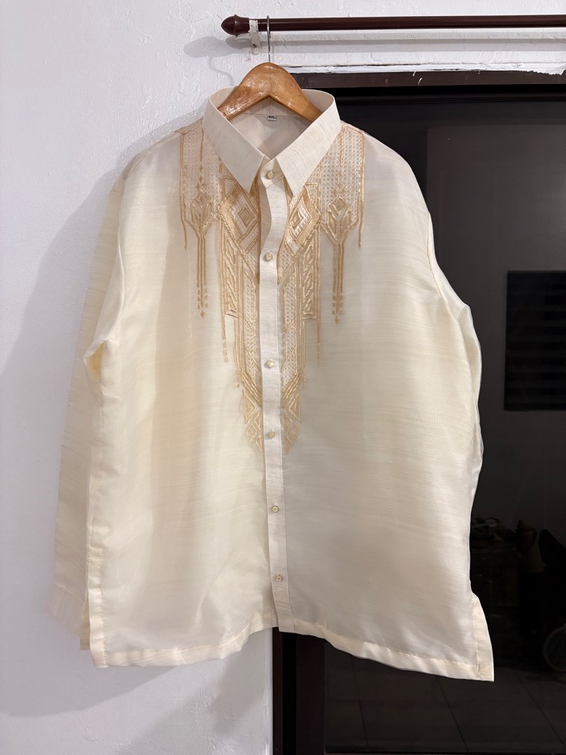Embroidered Barong Tagalog, Men's Fashion, Tops & Sets, Formal Shirts ...