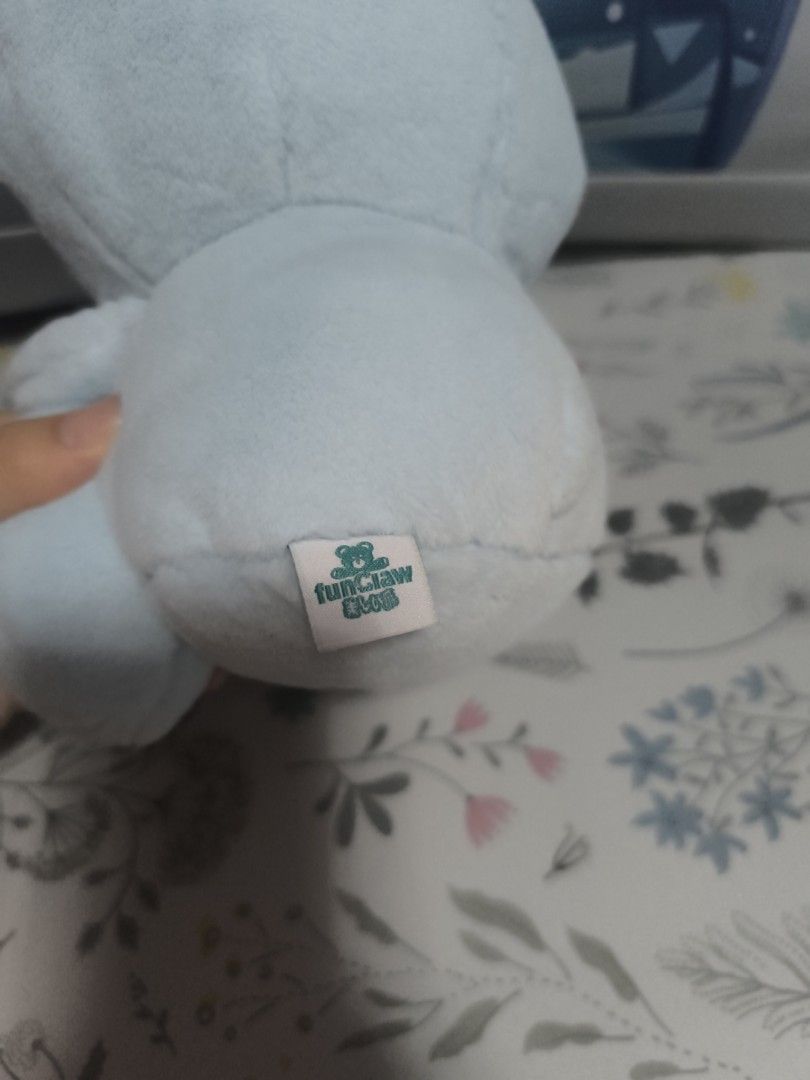 Funclaw Blue Bunny Plush Toy, Hobbies & Toys, Toys & Games on Carousell