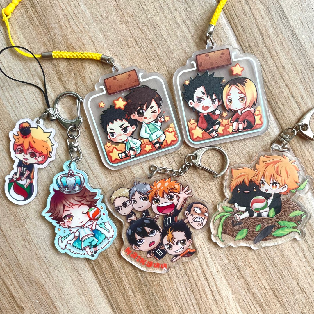Haikyuu!! Acrylic Keychains, Hobbies & Toys, Memorabilia & Collectibles ...