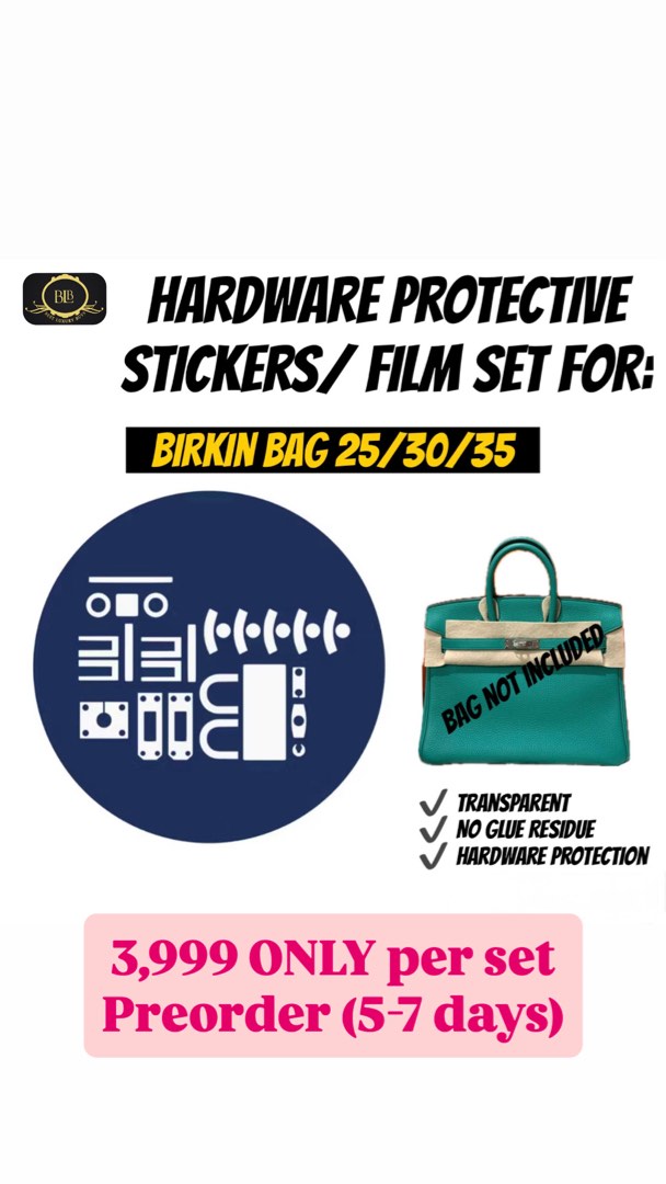 Hardware Protective Stickers Film for Hermes Birkin Constance Lindy ...