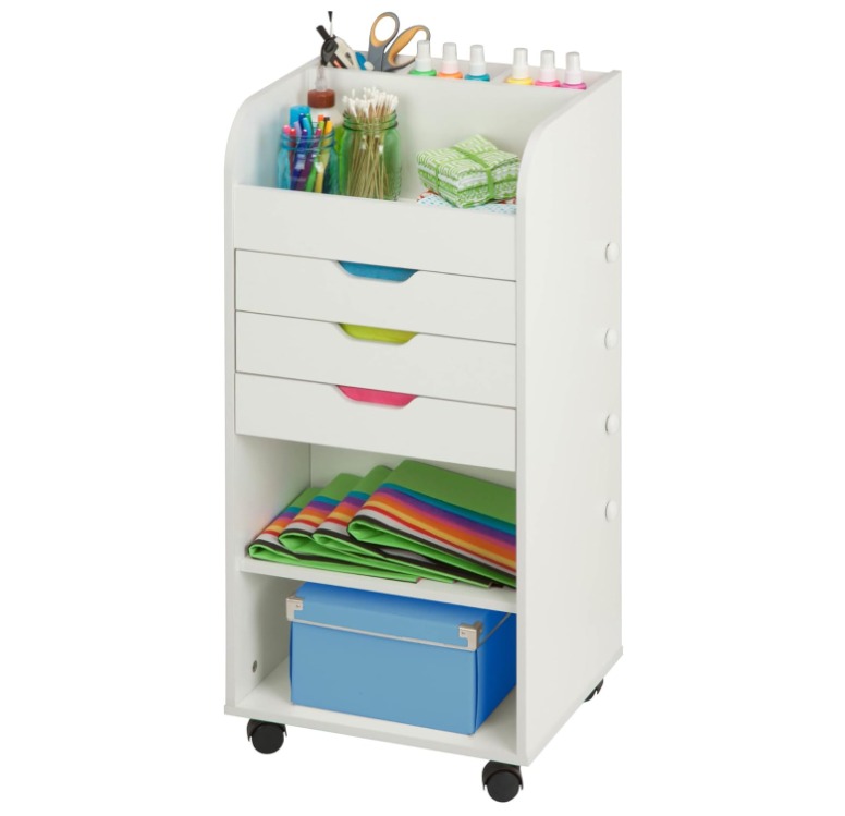 JE-Honey-Can-Do CRT-06345 Rolling Craft Storage Cart with 3-Drawers ...