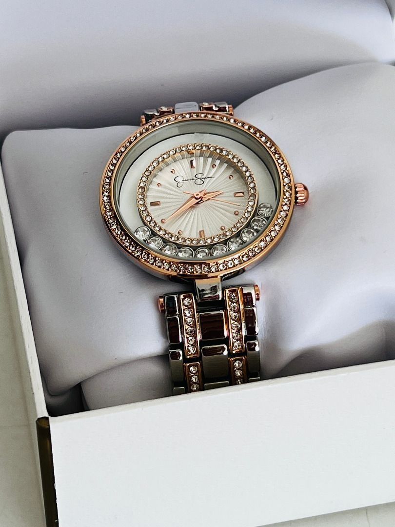 JESSICA SIMPSON TWO-TONE SILVER AND GOLD MOTHER OF PEARL FLOATING ...