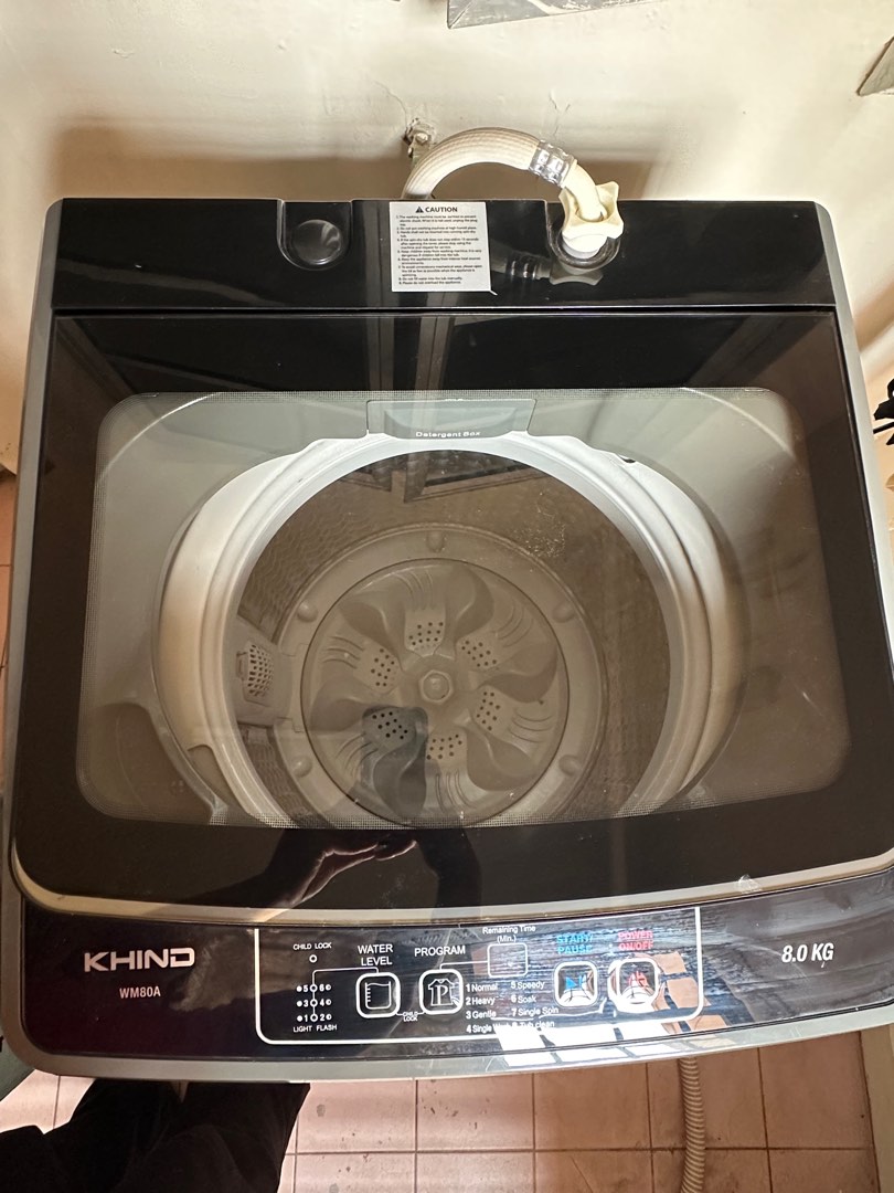 Khind WM80A 8.0 KG Top Load Washing Machine, TV & Home Appliances ...