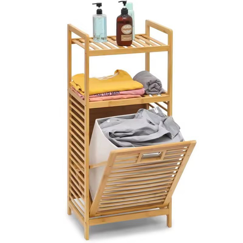 Laundry Cabinets Dirty Linen Storage Rack | Dirty Clothes Storage ...