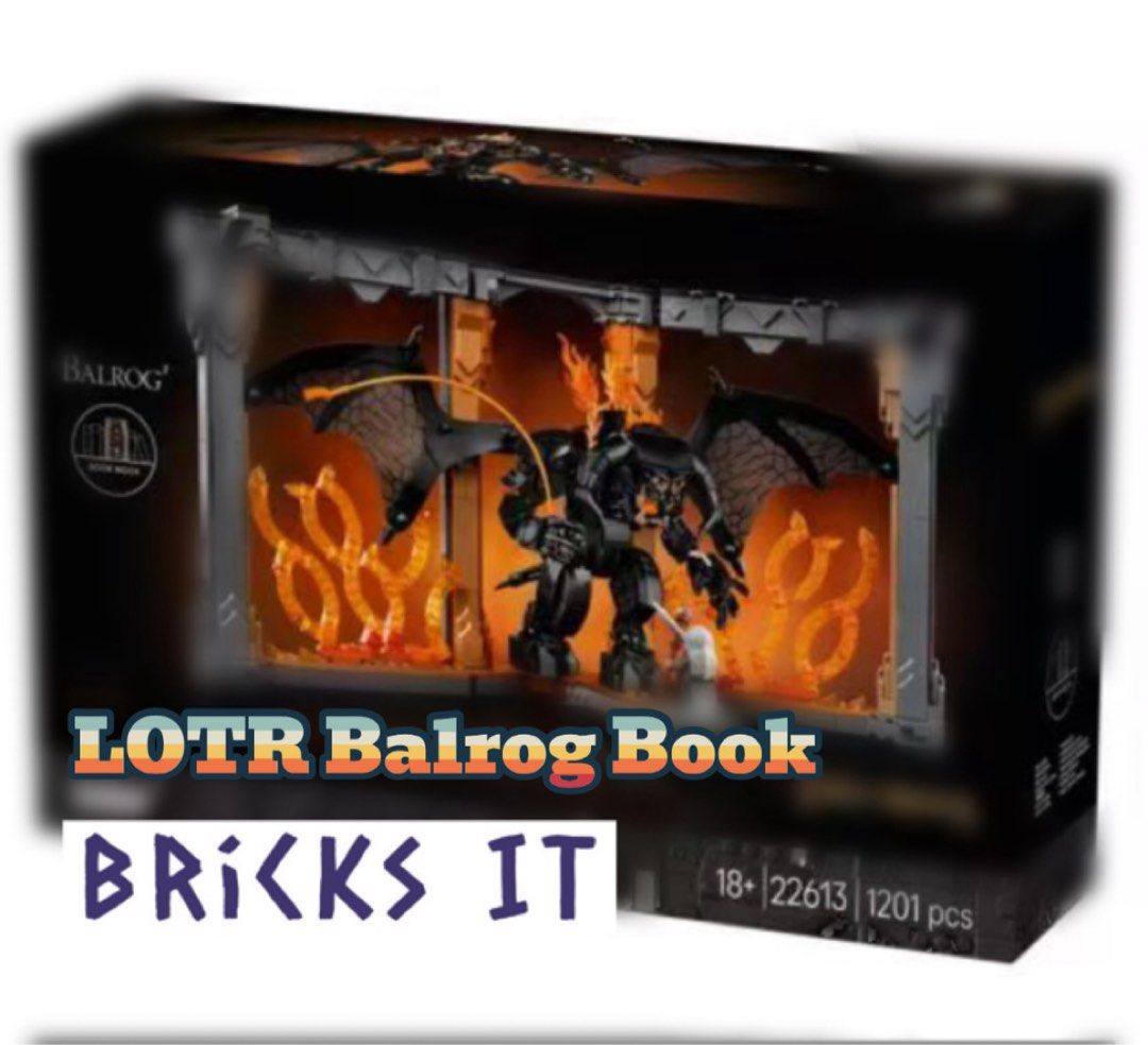 Lepin LOTR Balrog Book 22613, Hobbies & Toys, Toys & Games on Carousell