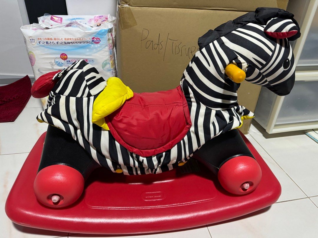 Little Tikes rock and scoot zebra, Babies & Kids, Infant Playtime on ...