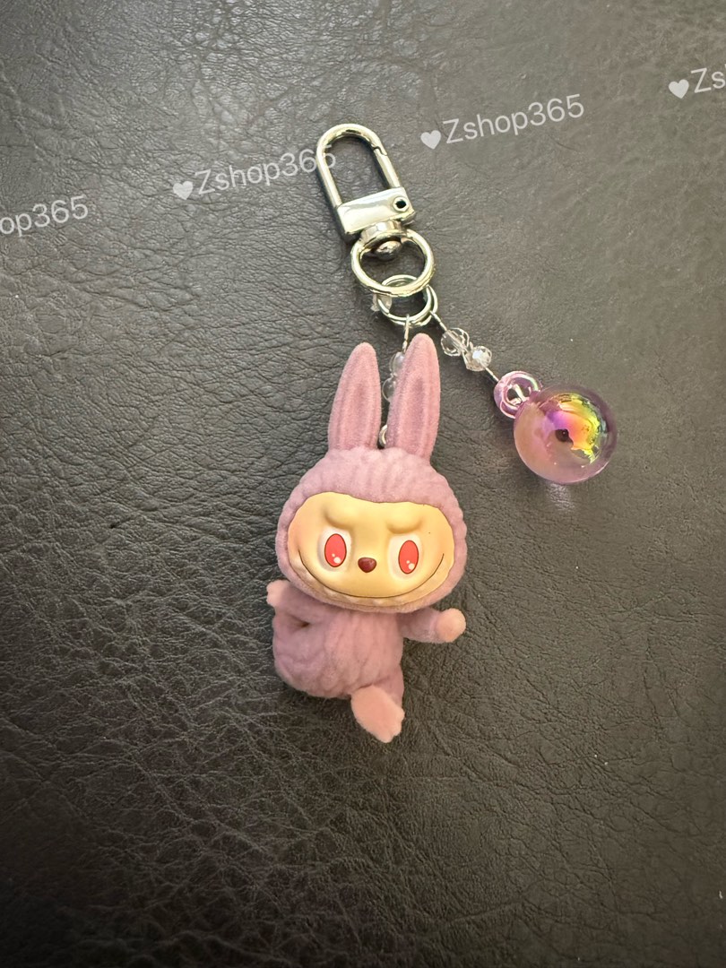 [Lovingly Crafted ] Mini Labubu x Yoga Purple - Premium Bag Charm ...