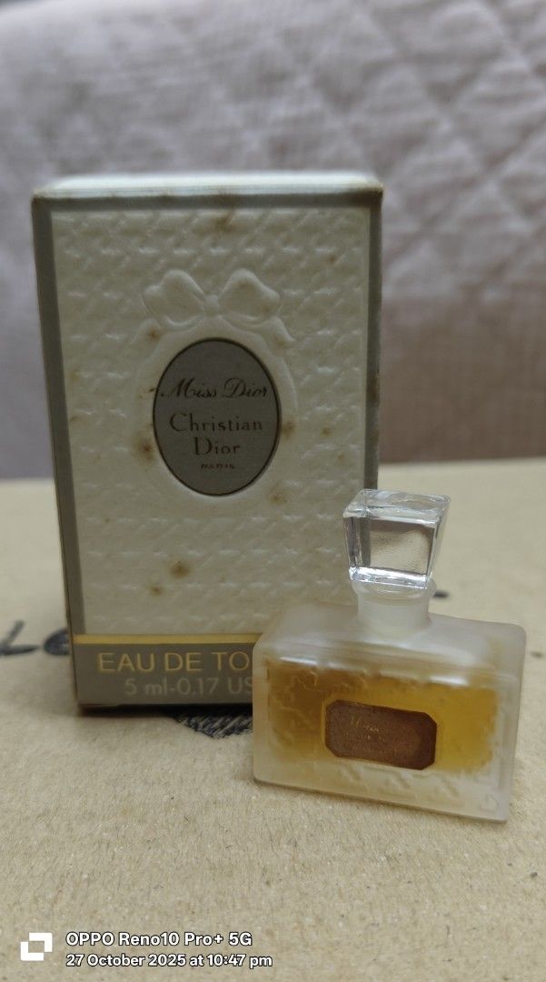 Miss Dior Christian Dior Miniature Perfume Eau de Toilette 5ml Vintage ...
