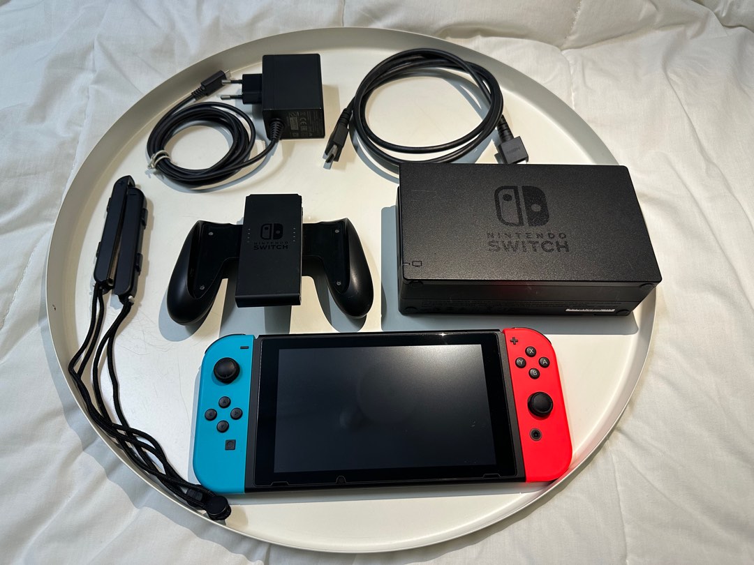 Nintendo Switch v2 modded with full accessories, Video Gaming, Video ...