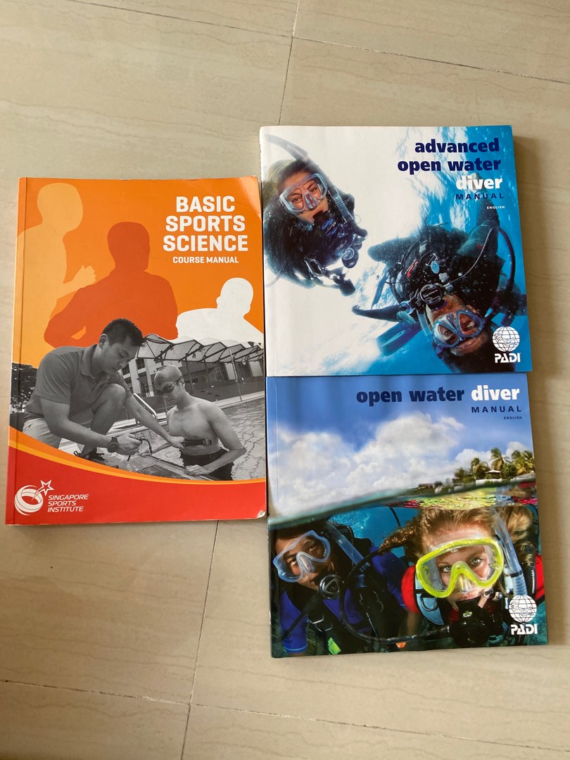 PADI Open Water Diver Manuals & Basic Sports Science, Hobbies & Toys ...