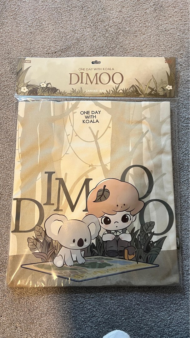 可面交可順豐到付Popmart 澳洲限定Dimoo帆布袋 Dimoo one day with koala系列 DIMOO 一日與樹熊帆布袋 ...