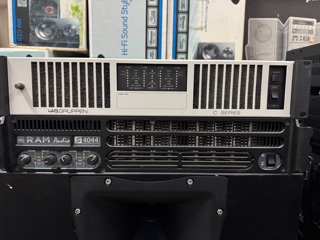 Power amplifier ram audio s4044 and lab gruppen c series made in Sweden ...