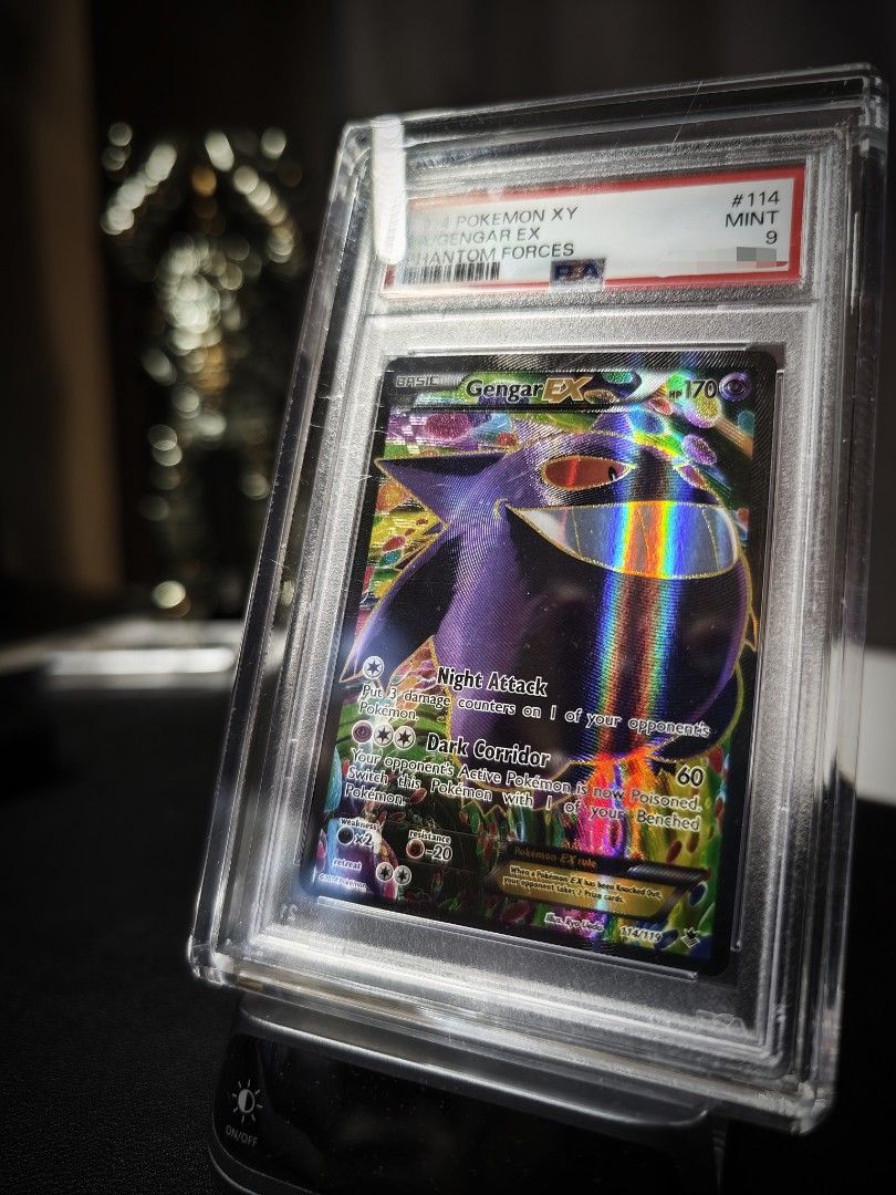 PSA 9 'Balloon' Gengar Ex #114 Phantom Forces Full Art Pokemon TCG ...