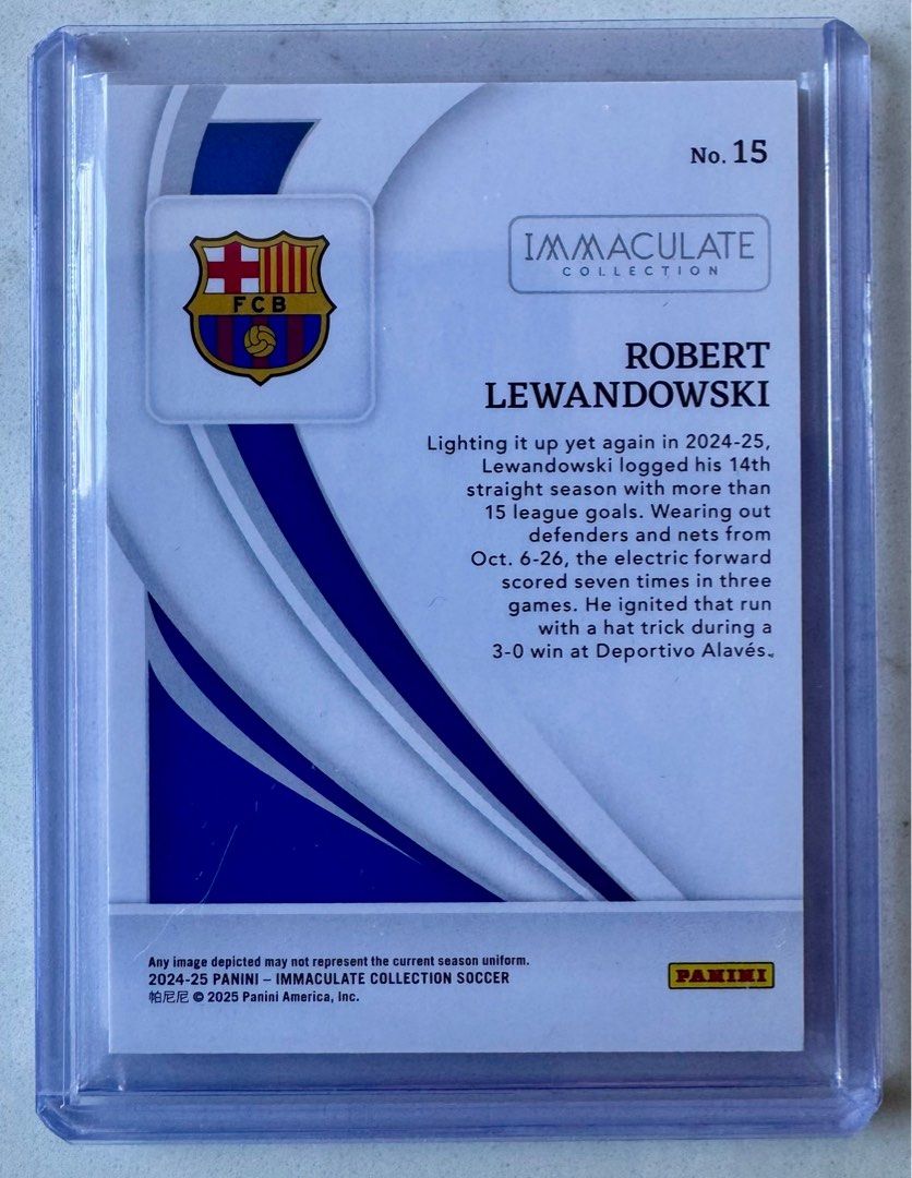 Robert Lewandowski / FC Barcelona #/40 - 2024-25 Panini Immaculate ...