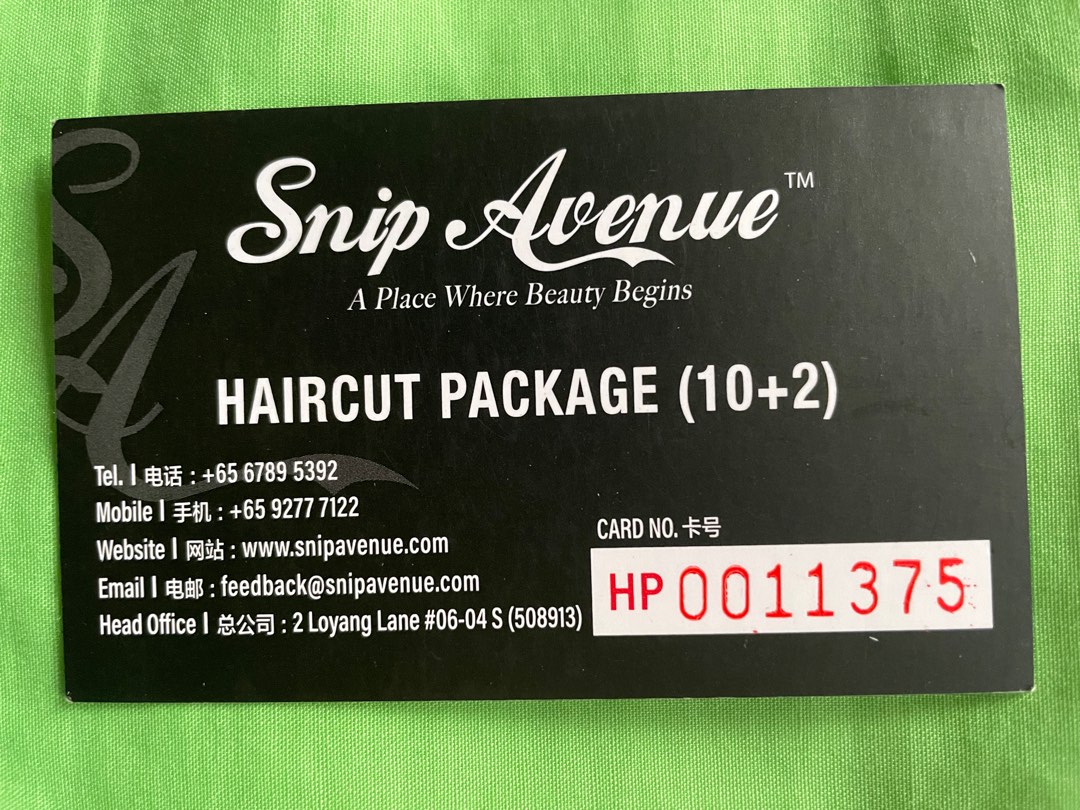 Snip Avenue Haircut Package (10+2), Beauty & Personal Care, Hair ...