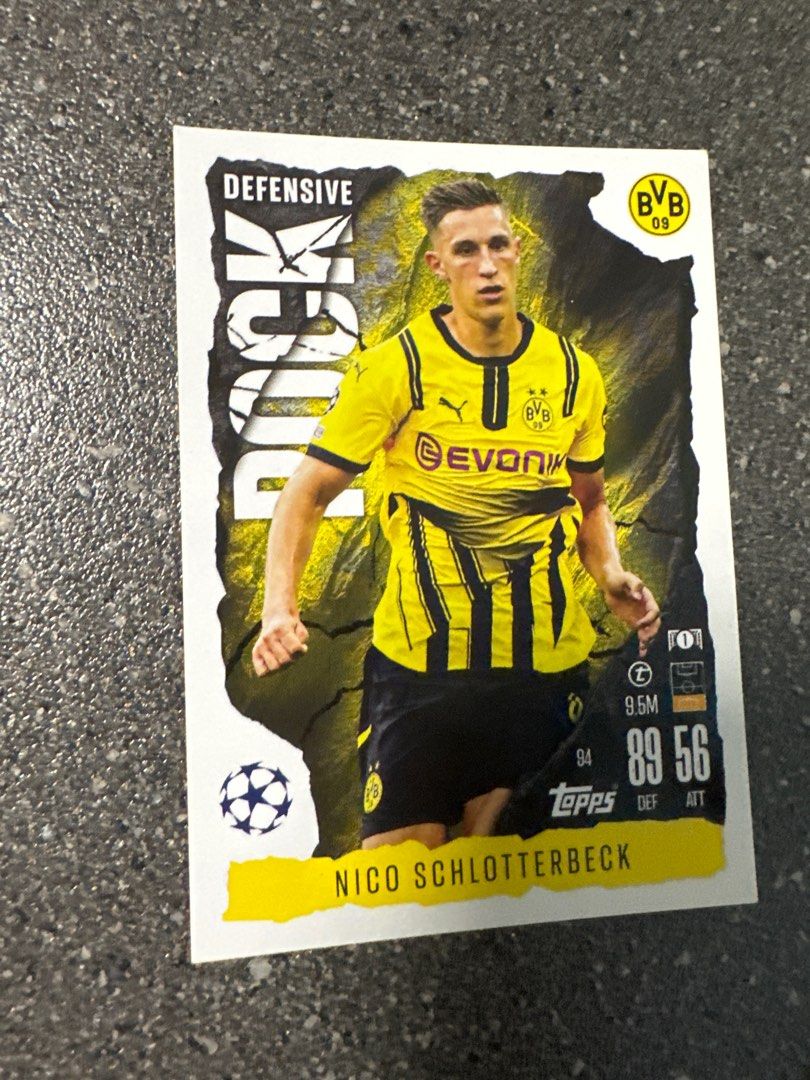 Topps Nico Schlotterbeck Football Card, 興趣及遊戲, 玩具 & 遊戲類 - Carousell
