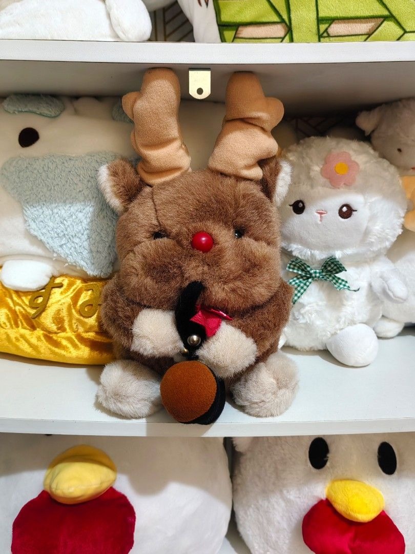 Vintage Christmas Reindeer with Trumpet ( Mr. Chimney ) Plushie Stuff ...