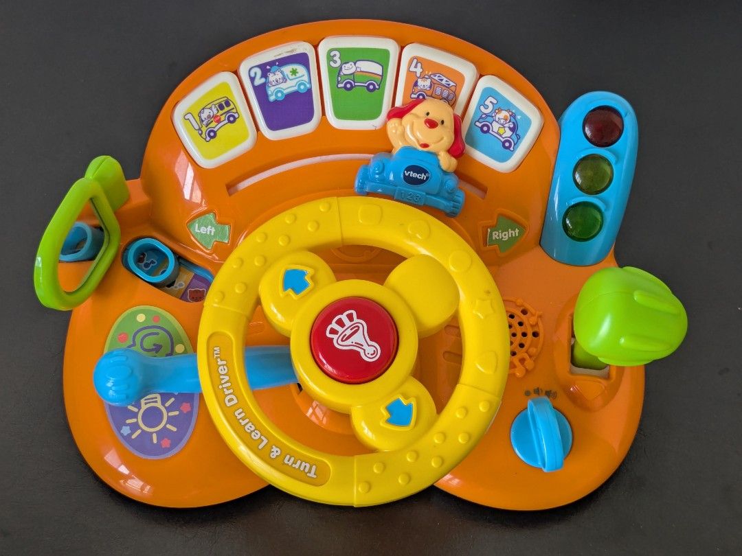 VTech Turn & Learn Driver Toy, Babies & Kids, Infant Playtime on Carousell
