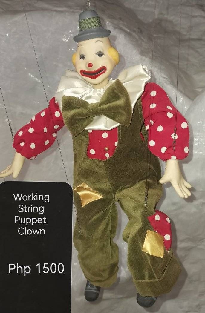 Working String Puppet Clown, Hobbies & Toys, Toys & Games on Carousell