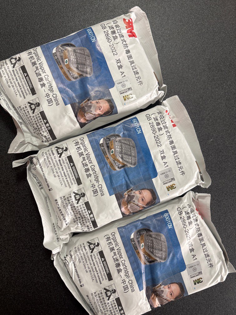 3M 6001CN ORGANIC Vapor cartridge for gas mask, Health & Nutrition ...