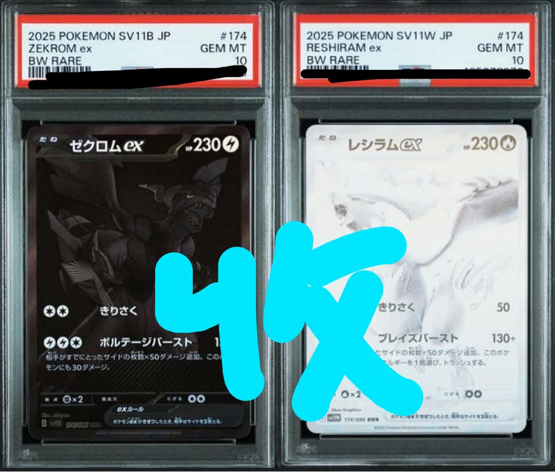 ⚠️交換⚠️想要黑白龍 BWR PSA10, 興趣及遊戲, 玩具 & 遊戲類 - Carousell