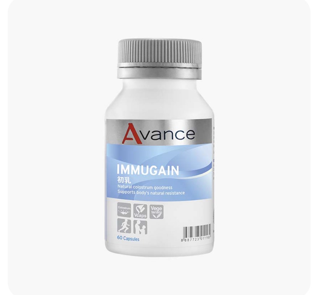 Avance Immugain Natural Colostrum 60 Capsules, Health & Nutrition ...