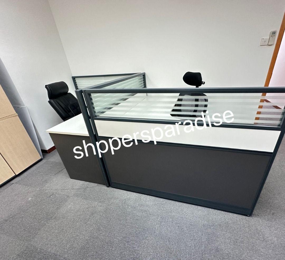B111 Executive Workstation with high partition,with/without pedestal ...