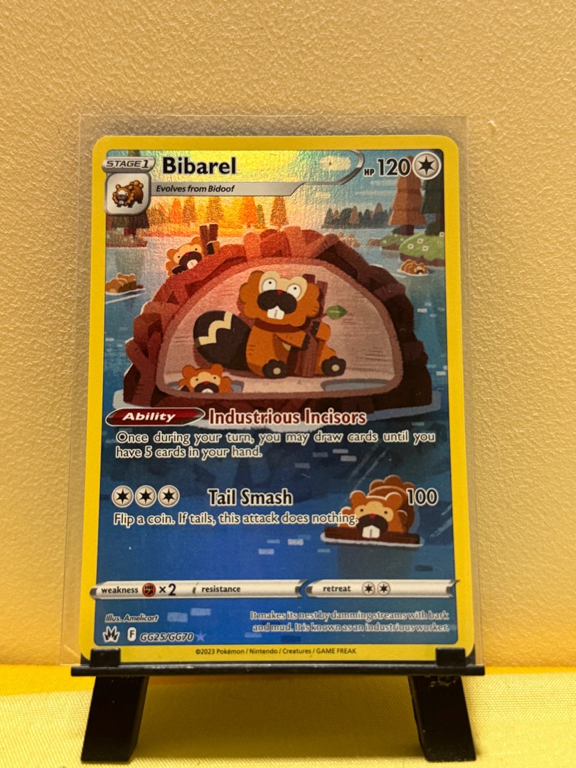 Bibarel GG25/GG70 Pokemon Card, Hobbies & Toys, Toys & Games on Carousell