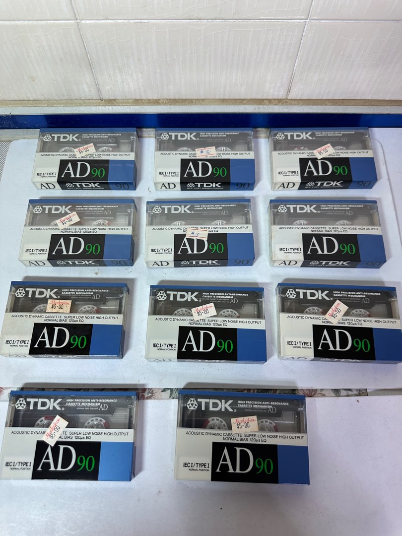 Brand New Rare Vintage TDK Premium AD90 Audio Blank Cassettes ( Still ...