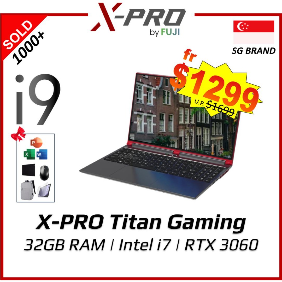 Brand New XPro Titan Gaming Laptop - Intel i9 (10th Gen) Processor ...