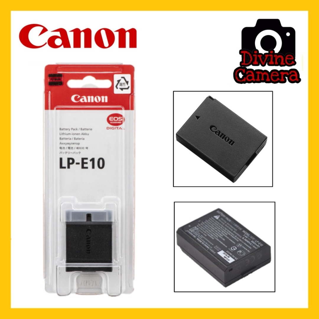 Canon LP-E10 LPE10 Lithium-Ion Battery Pack, Photography, Photography ...