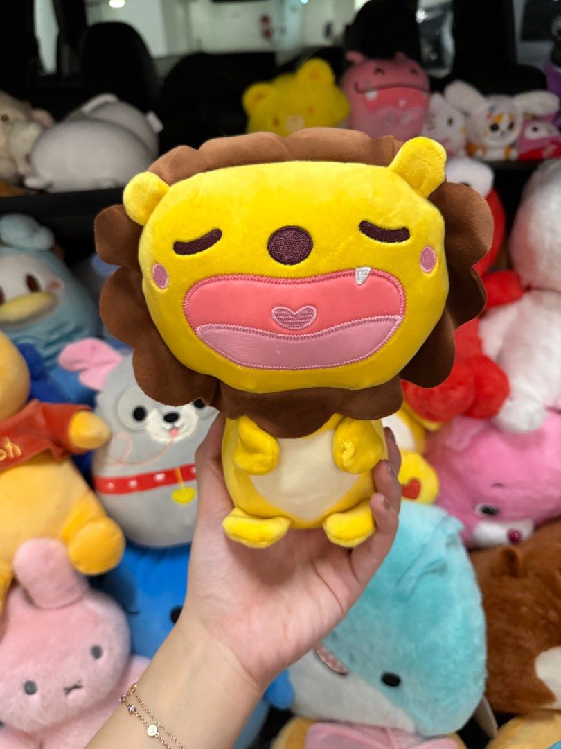 Cute Yellow Lion Plush Toy, Hobbies & Toys, Toys & Games on Carousell