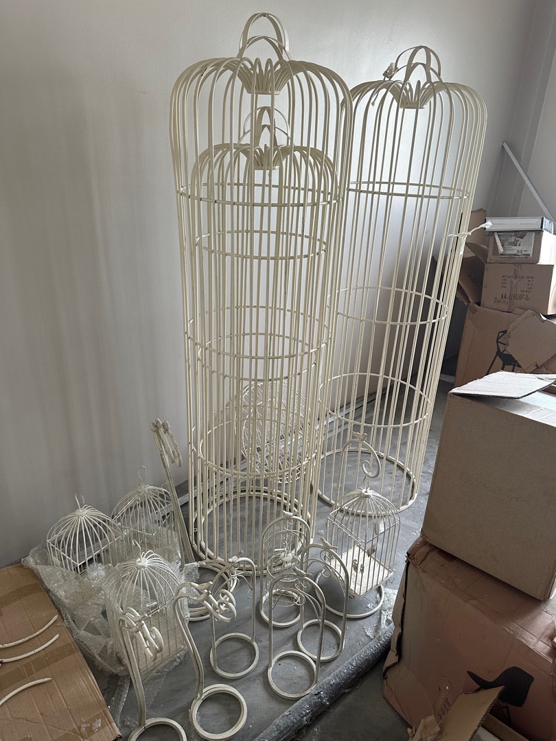 Decorative Metal Bird Cages Set in MELAKA, Furniture & Home Living ...