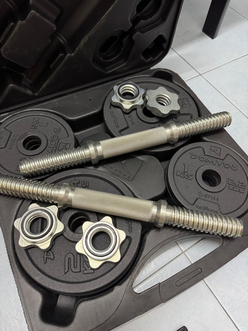 DOMYOS/Decathlon Adjustable Dumbbell Set 20KG, Sports Equipment ...