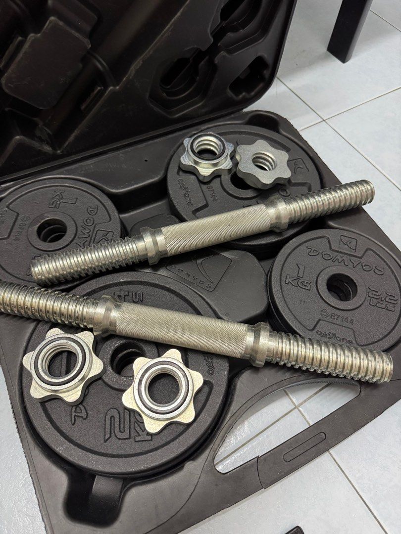 DOMYOS/Decathlon Adjustable Dumbbell Set 20KG, Sports Equipment ...