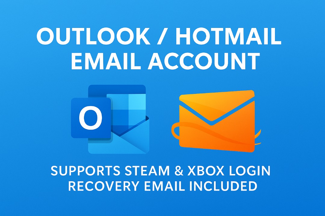 Email Account & Email Address | Outlook & Hotmail | Xbox / Steam Ready ...