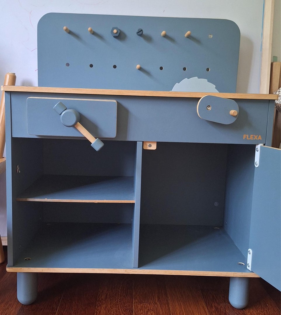 Flexa Kids Workbench - Blue, Babies & Kids, Baby Nursery & Kids ...