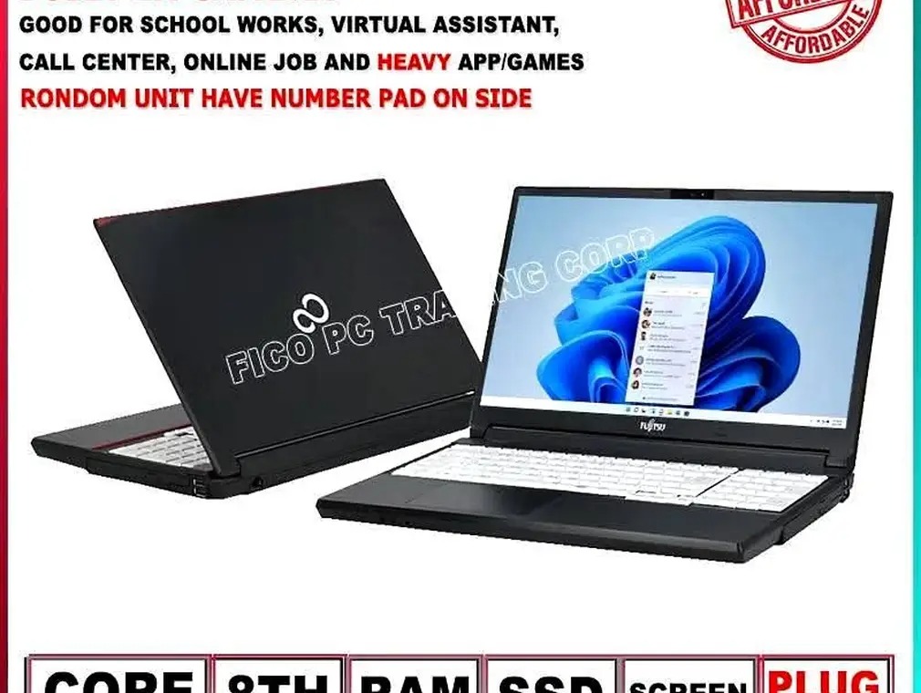 Fujitsu Laptop with Number Pad, Computers & Tech, Laptops & Notebooks ...
