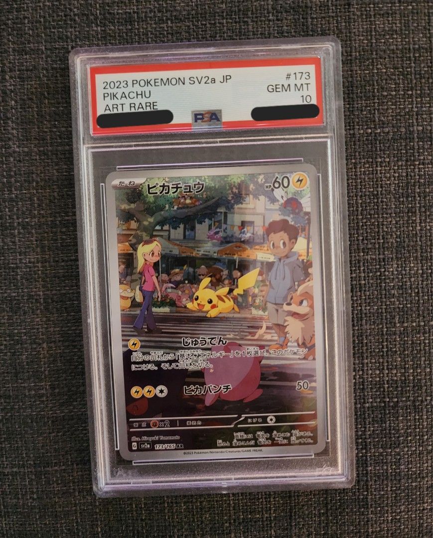 GEM MT 10 Pikachu Art Rare SV2a JP #173, Hobbies & Toys, Toys & Games ...