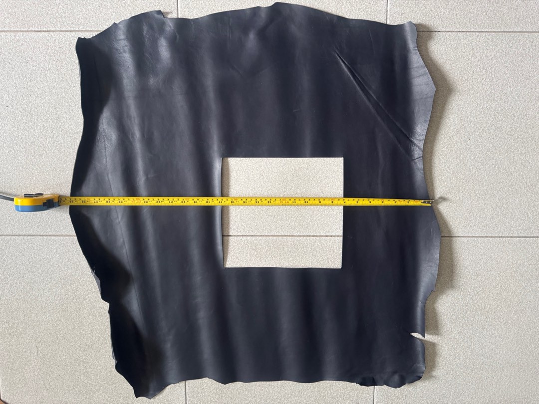 Goat skin Black Leather Hide scrap- for practice, Hobbies & Toys ...
