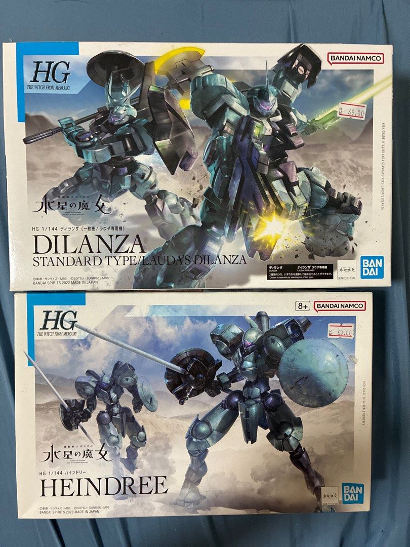 BANDAI HG 1/144 Dilanza & Heindree Gundam Model Kit, Hobbies & Toys ...