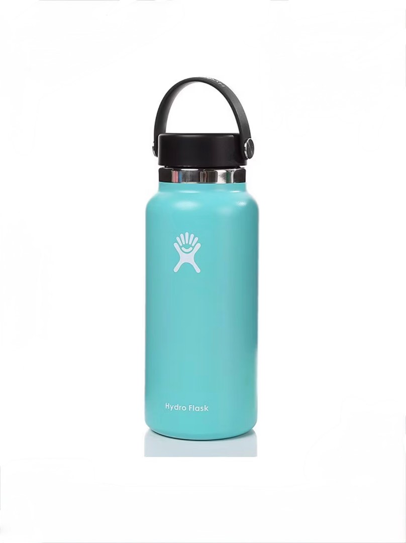 Hydro Flask 32oz Water Bottle with Mint Green Boot, Furniture & Home ...