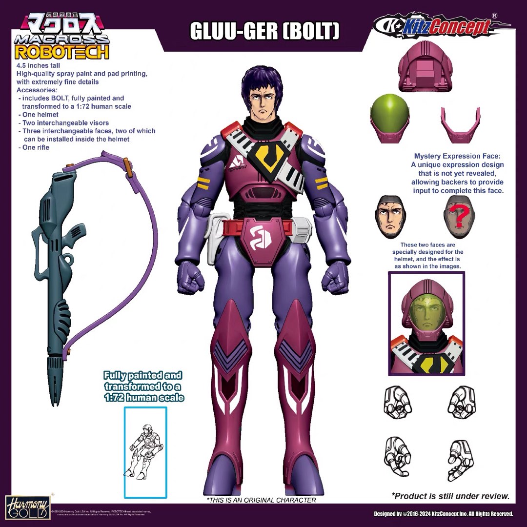 Kitzconcept Macross - 4.5 Inch Gluu-Ger ( Bolt )(MISB), Hobbies & Toys ...