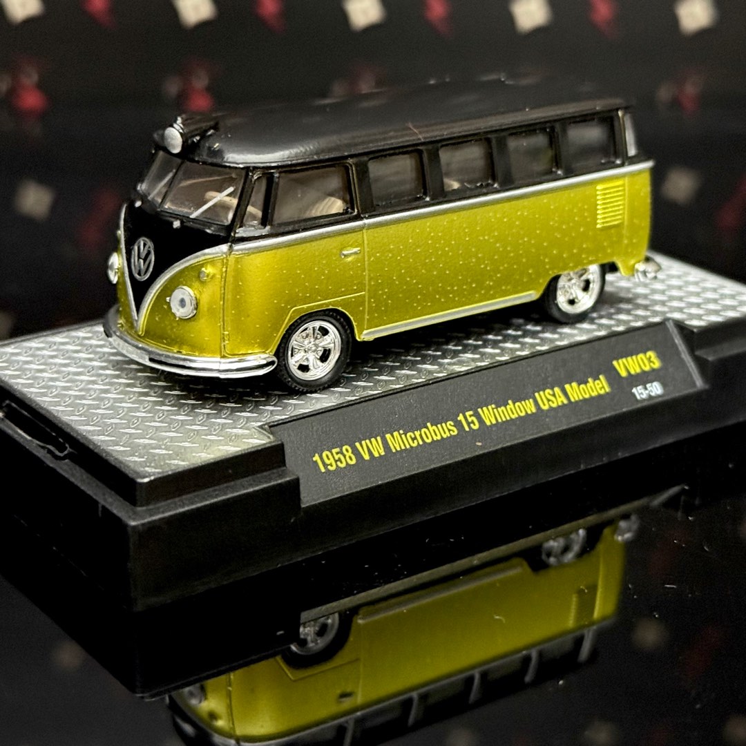 M2 1958 VW Microbus 15 Window USA Model about Hot Wheels size VW T1 bus ...