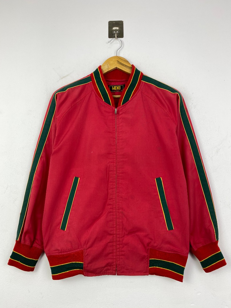 (M) Men's Jac Red Bomber Jacket, Men's Fashion, Coats, Jackets and ...